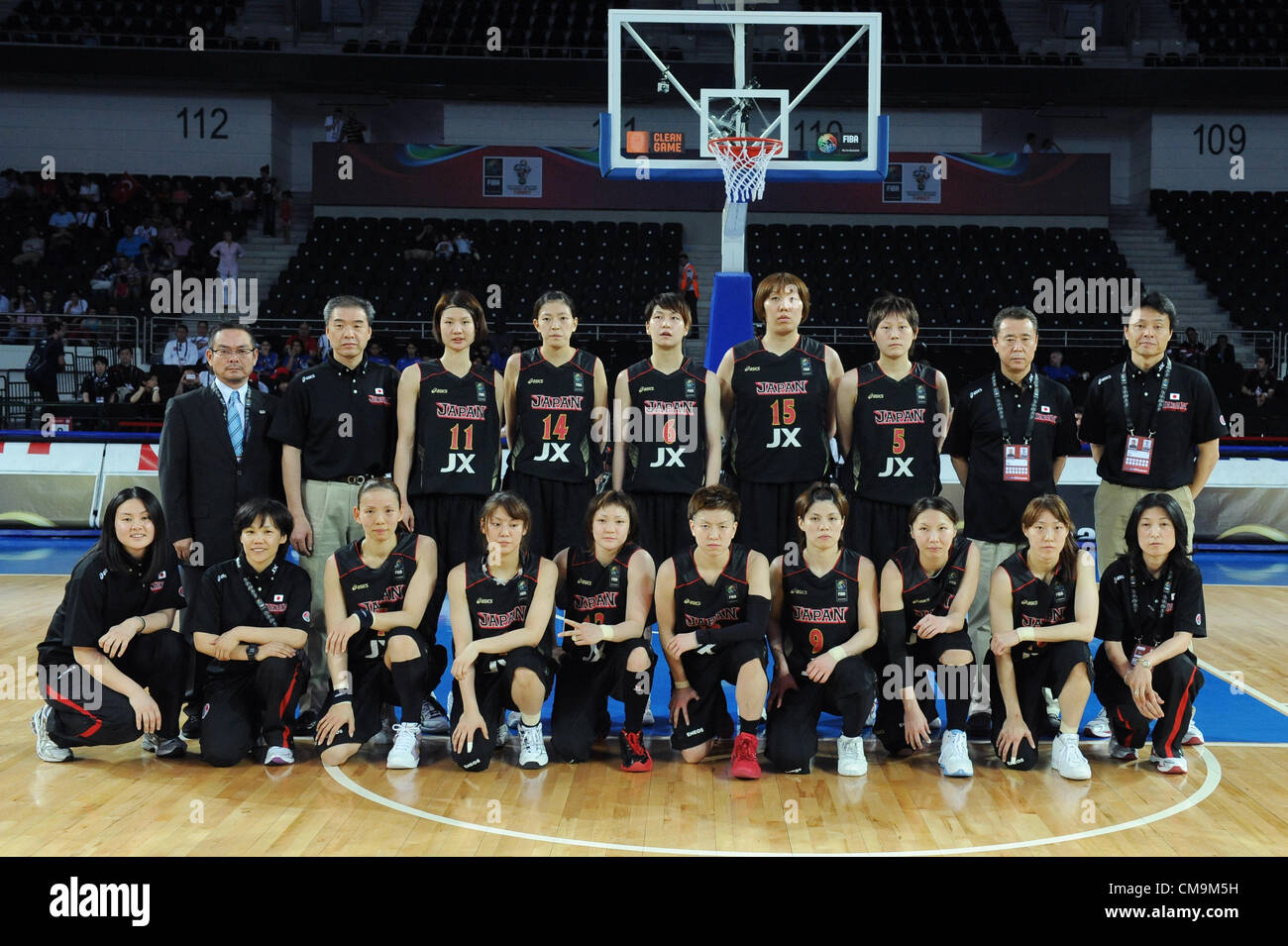 Japan team group line-up (JPN), JUNE 26, 2012 - Basketball : Women's ...