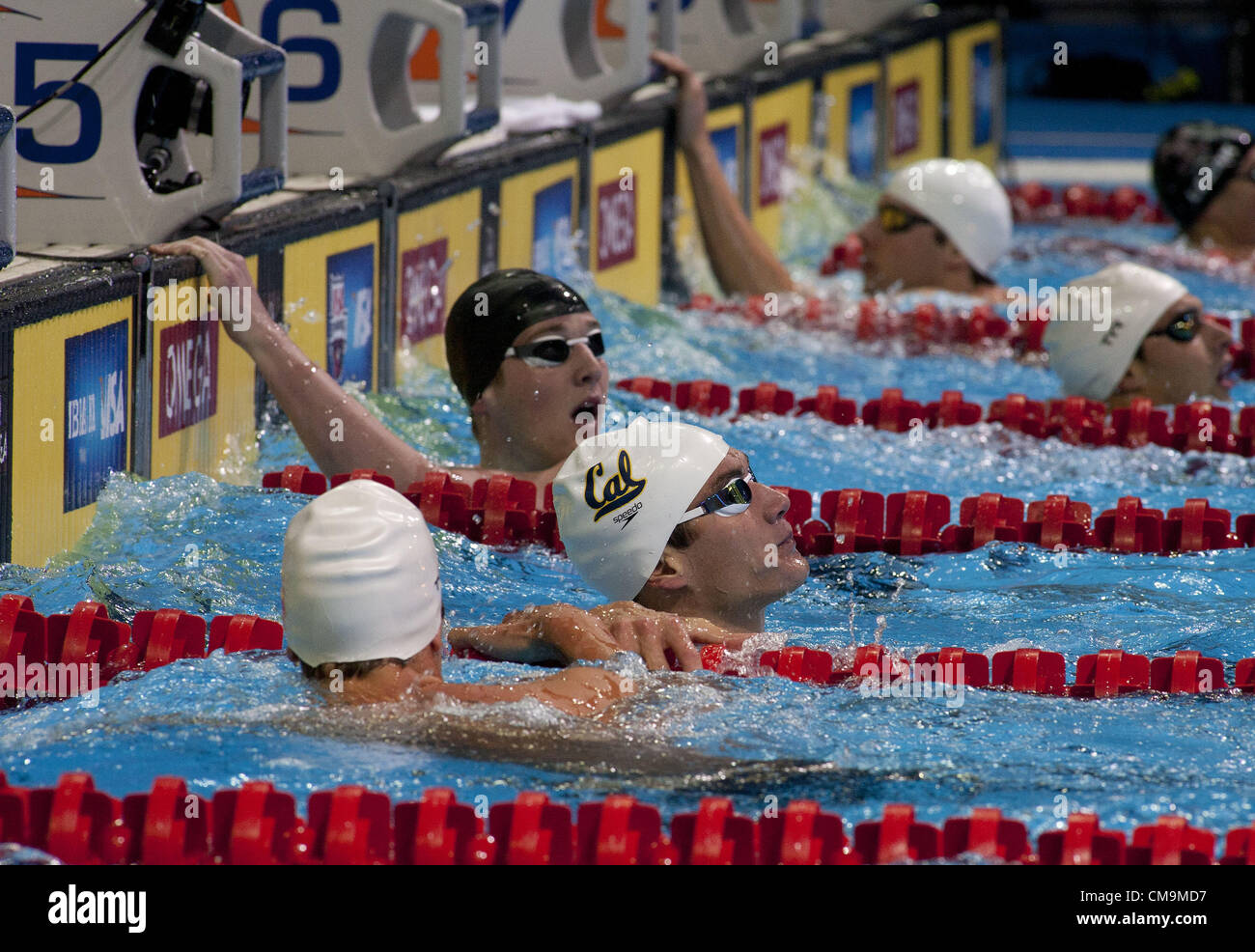 June 30, 2012 - Omaha, Nebraska, USA - Nathan Adrian (R) and Matt ...