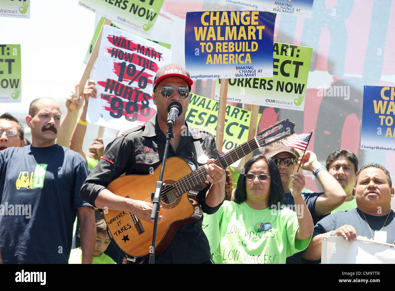 June 30, 2012 - Los Angeles, CA, USA - Tom Morello performs for ...