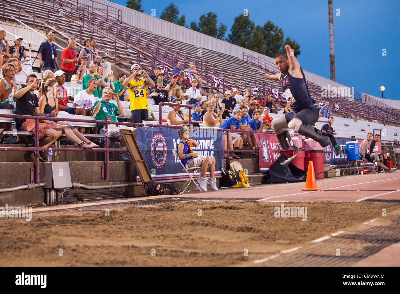 Indianapolis, IN, USA, June 30, 2012. Joshua Kennison, a quadruple ...