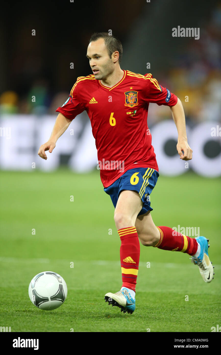 Andres iniesta 2012 spain hi-res stock photography and images - Alamy