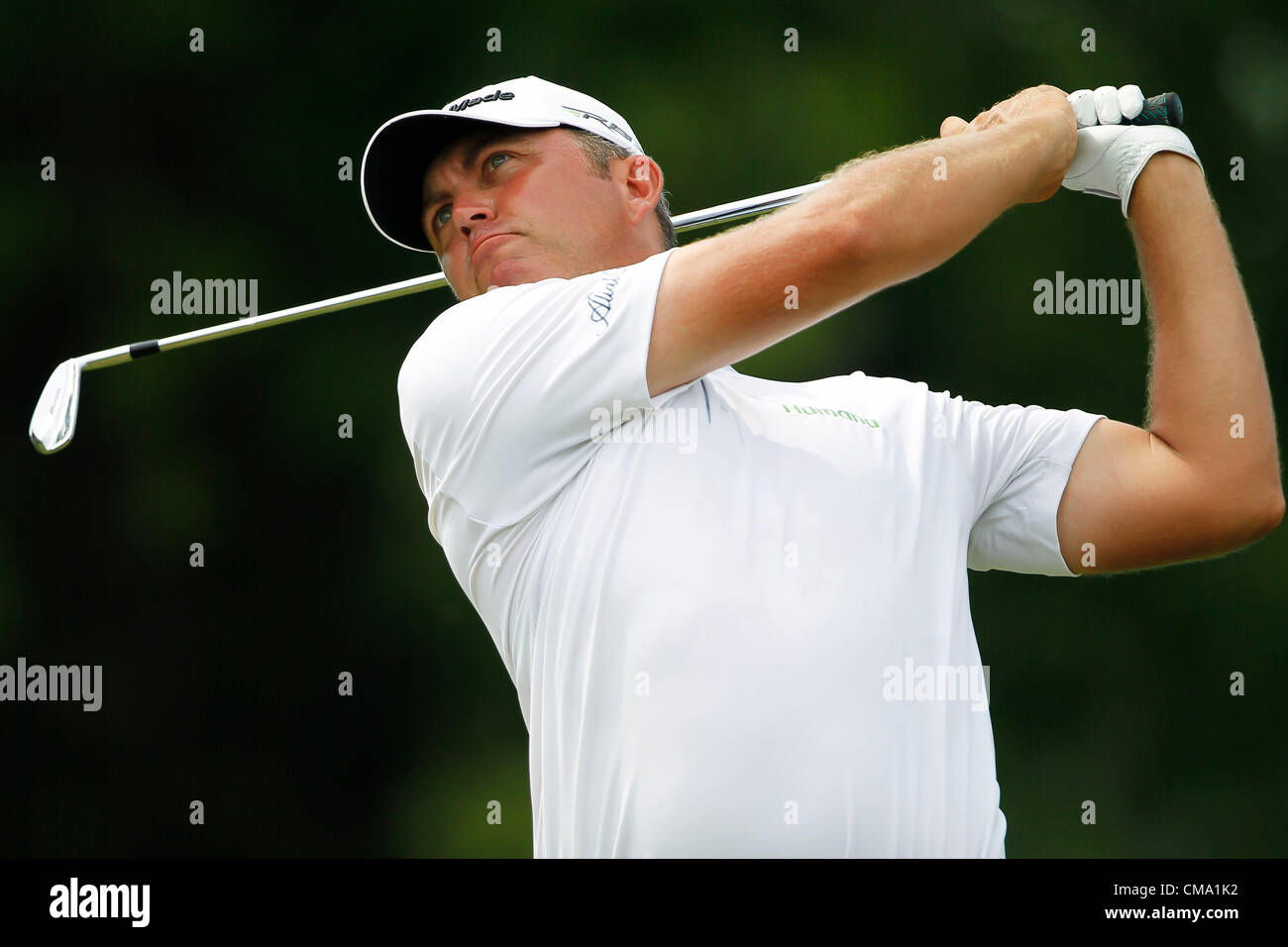 July 1, 2012 - Bethesda, MD, U.S. - BO VAN PELT hits from the tee on ...