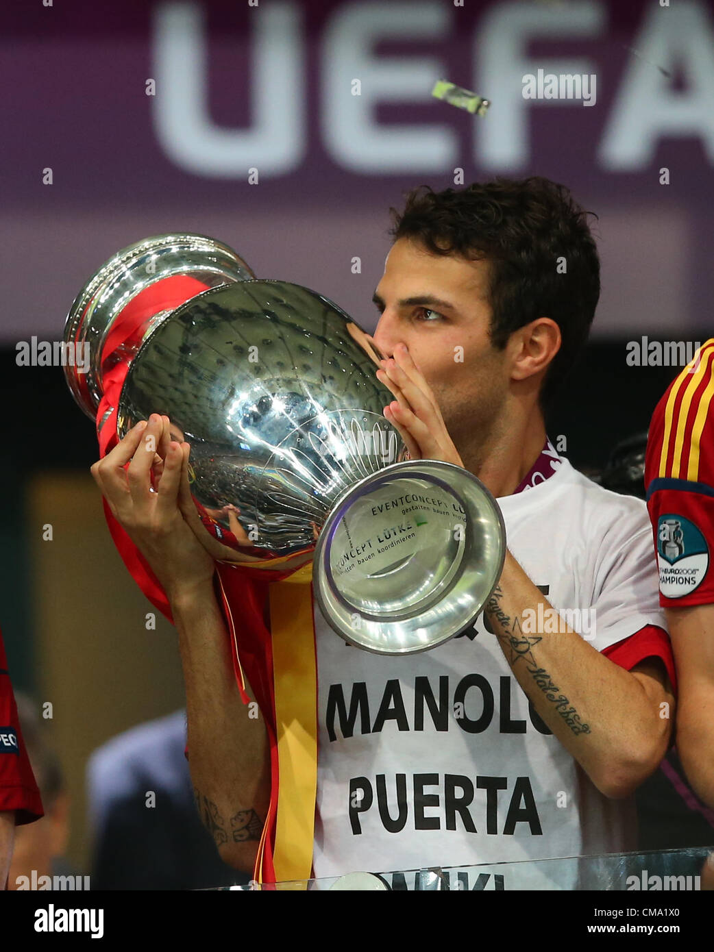 CESC FABREGAS SPAIN V ITALY EURO 2012 FINAL OLYMPIC STADIUM KIEV ...