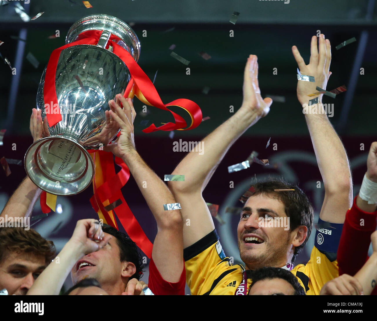 IKER CASILLAS SPAIN V ITALY EURO 2012 FINAL OLYMPIC STADIUM KIEV ...