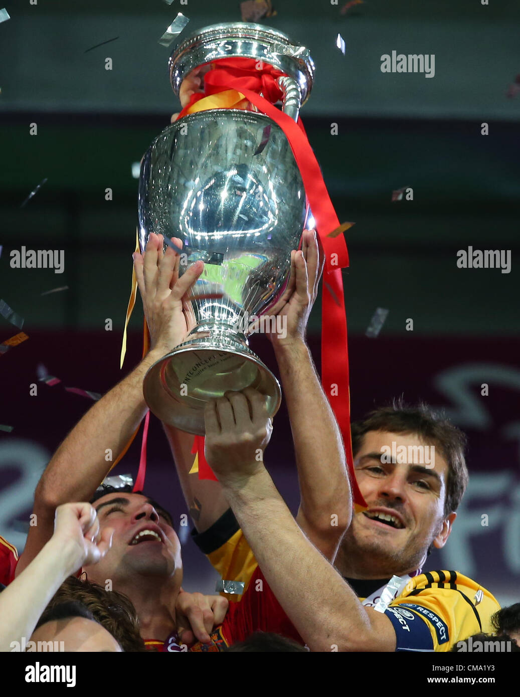 IKER CASILLAS SPAIN V ITALY EURO 2012 FINAL OLYMPIC STADIUM KIEV ...