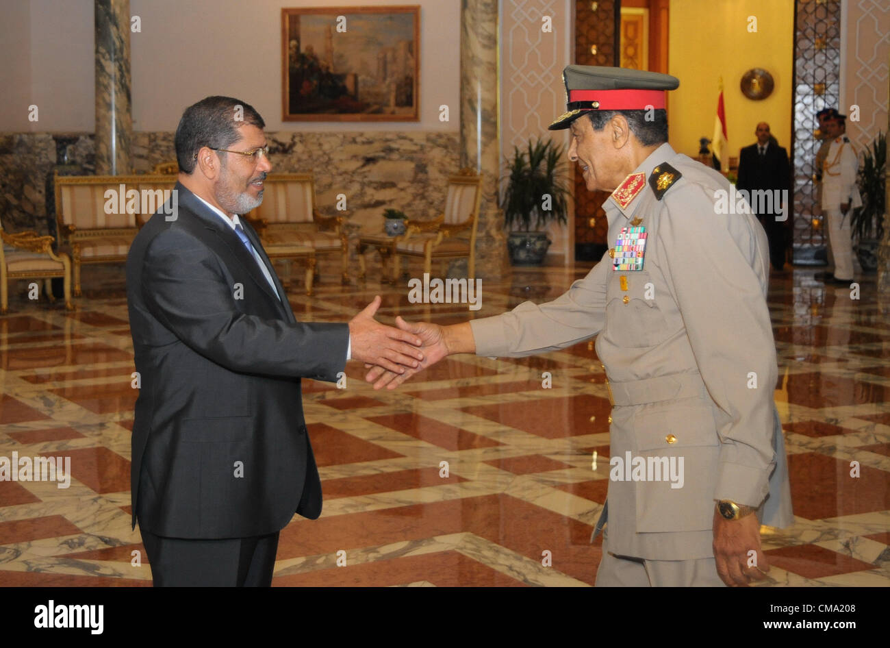 1 July 2012 -- Cairo, Egypt -- Newly elected Egyptian President Mohamed ...
