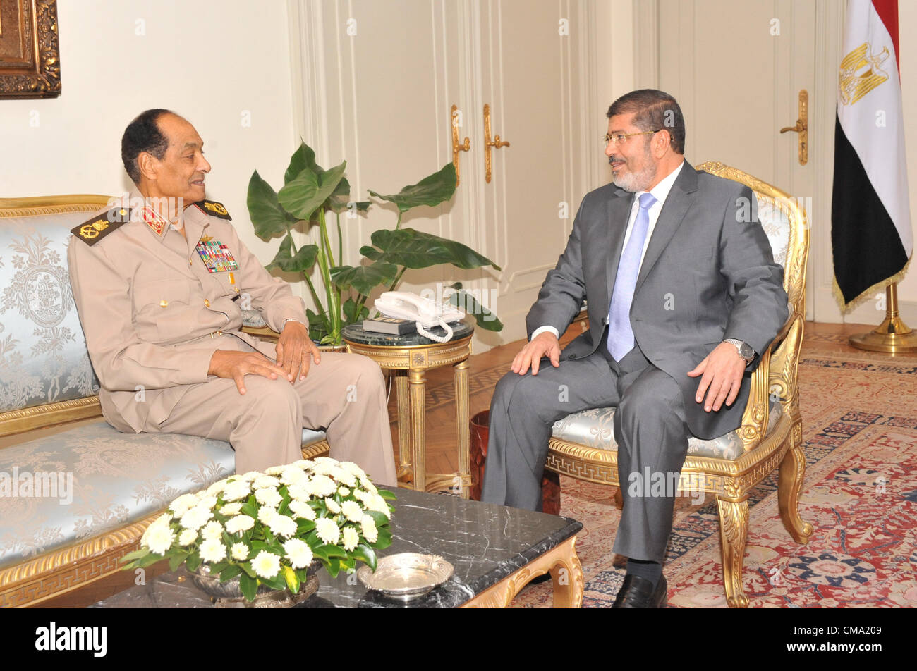 1 July 2012 -- Cairo, Egypt -- Newly elected Egyptian President Mohamed ...