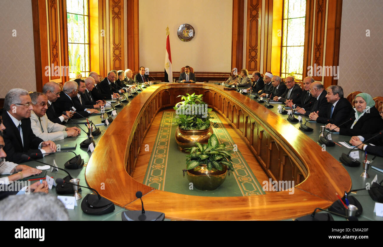 1 July 2012 -- Cairo, Egypt -- Newly elected Egyptian President Mohamed ...