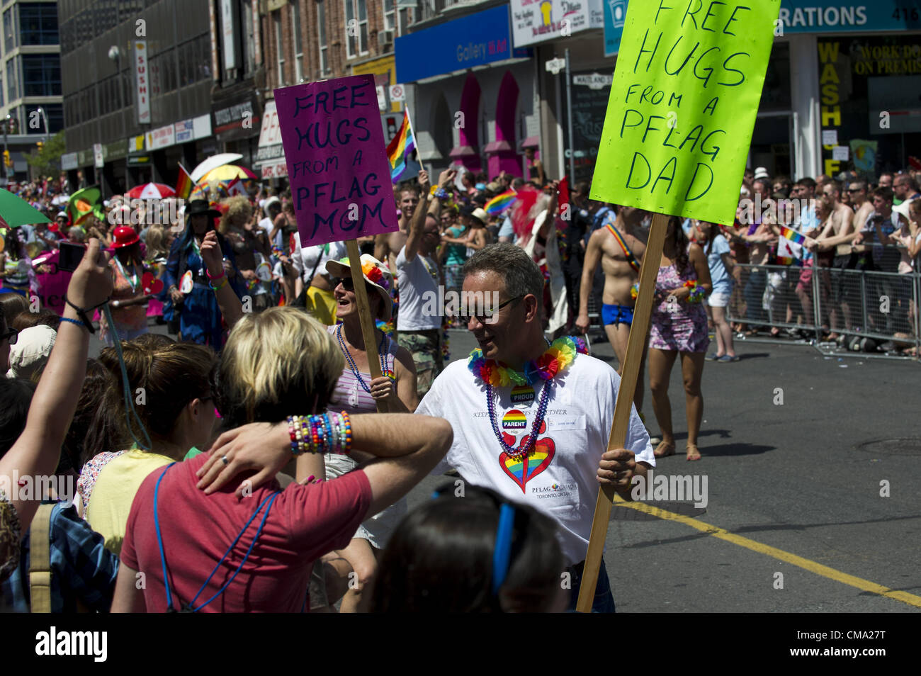 July 1 2012 Toronto Ontario Canada The 32nd Annual Toronto Pride Parade Gathered Hundreds