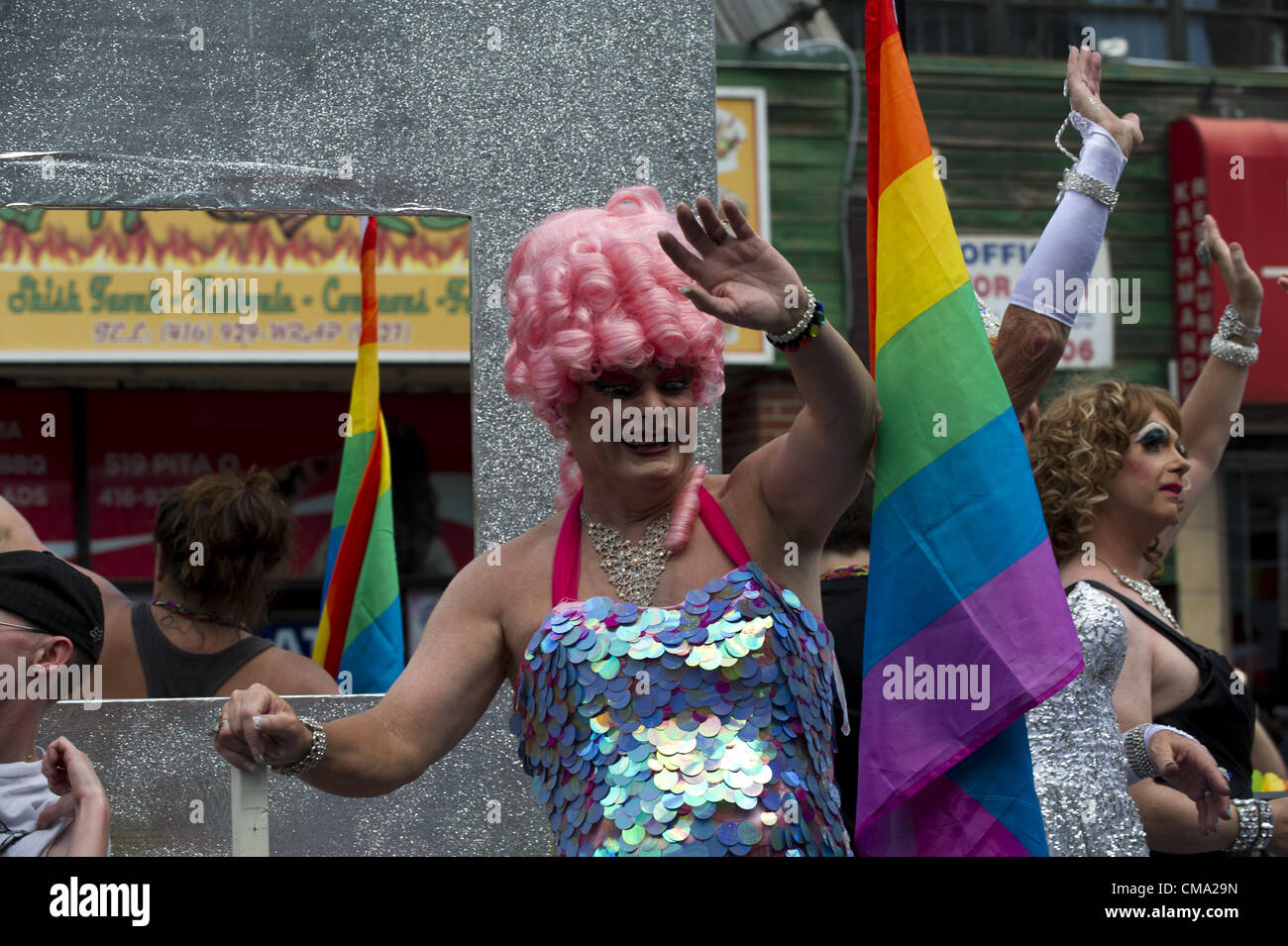 July 1 2012 Toronto Ontario Canada The 32nd Annual Toronto Pride Parade Gathered Hundreds