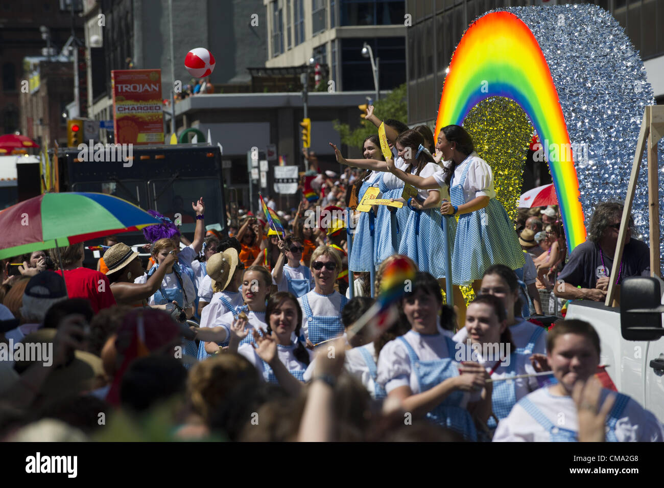 July 1 2012 Toronto Ontario Canada The 32nd Annual Toronto Pride Parade Gathered Hundreds