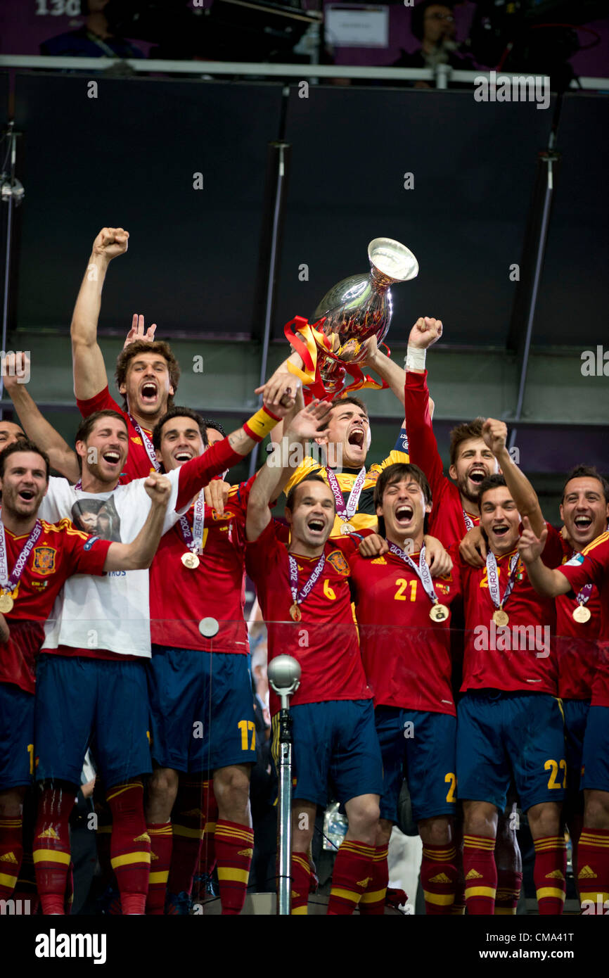 Spain Euro 2012 Final Trophy High Resolution Stock Photography and ...