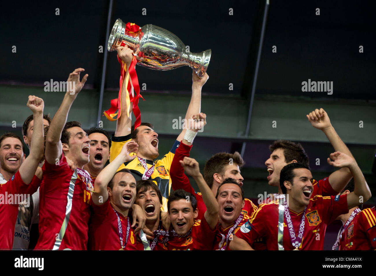 Spain euro 2012 final trophy hi-res stock photography and images - Alamy