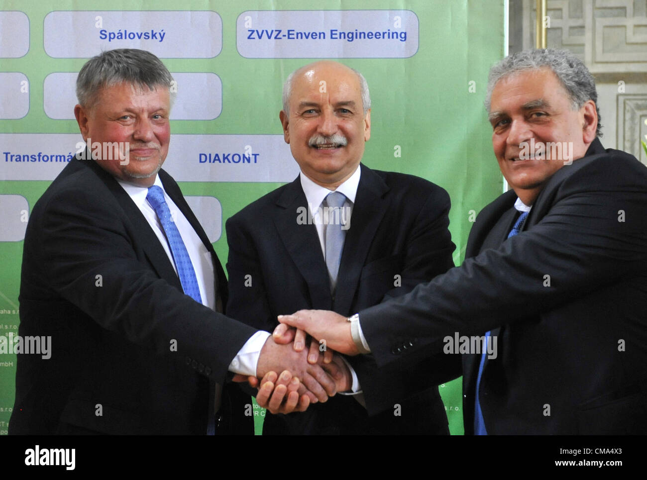 Left to right: Skoda JS CEO Miroslav Fiala, the Ambassador of the ...