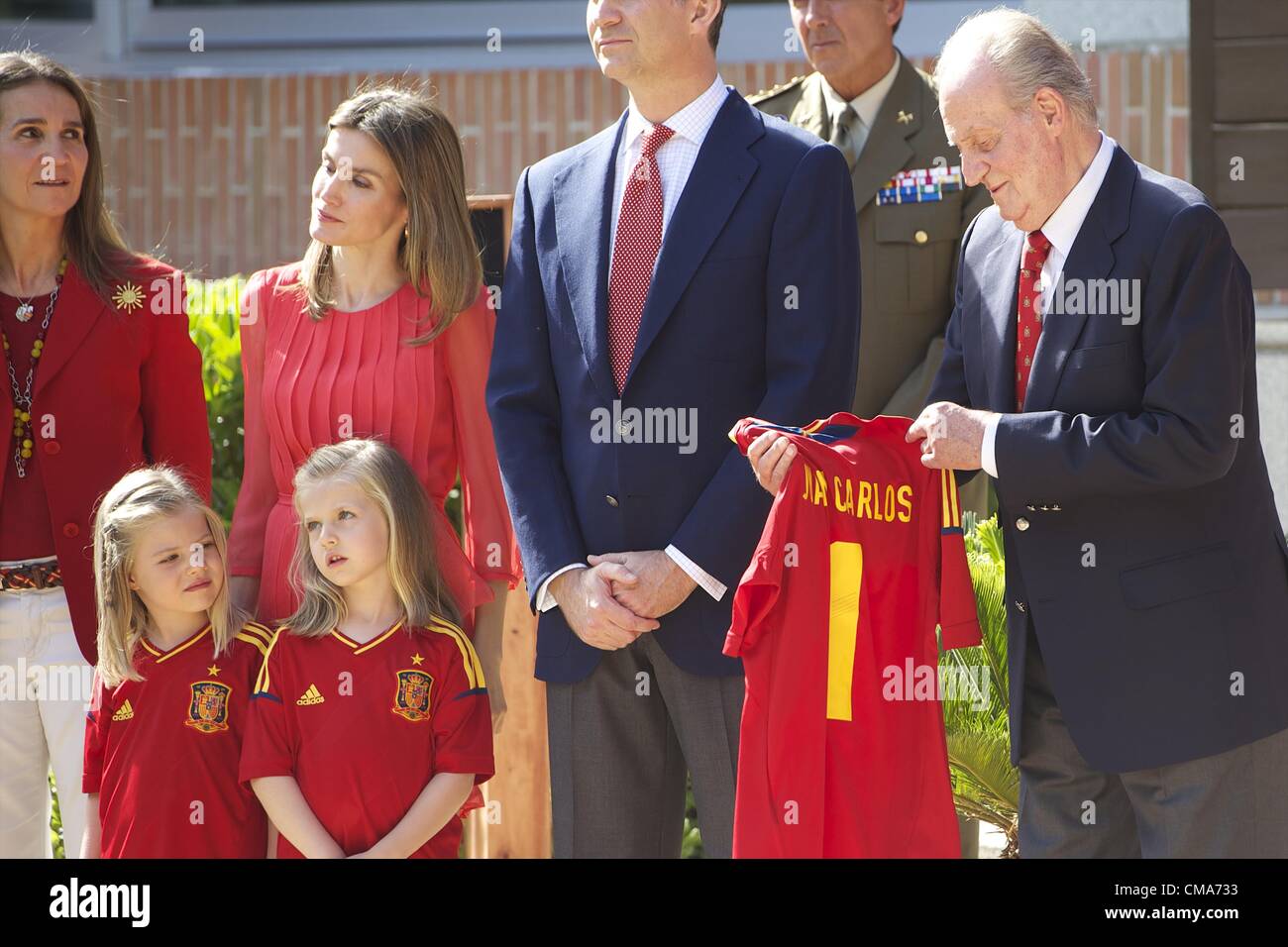 July 2, 2012 - Madrid, Spain - King Juan Carlos, Prince Felipe ...