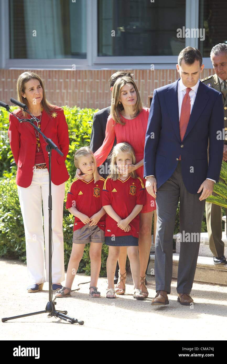 July 2, 2012 - Madrid, Spain - King Juan Carlos, Prince Felipe ...