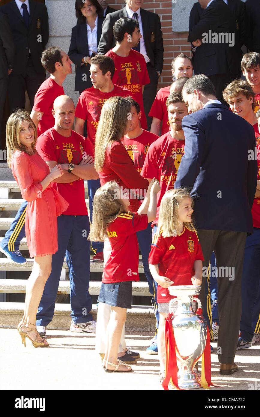 July 2, 2012 - Madrid, Spain - King Juan Carlos, Prince Felipe ...