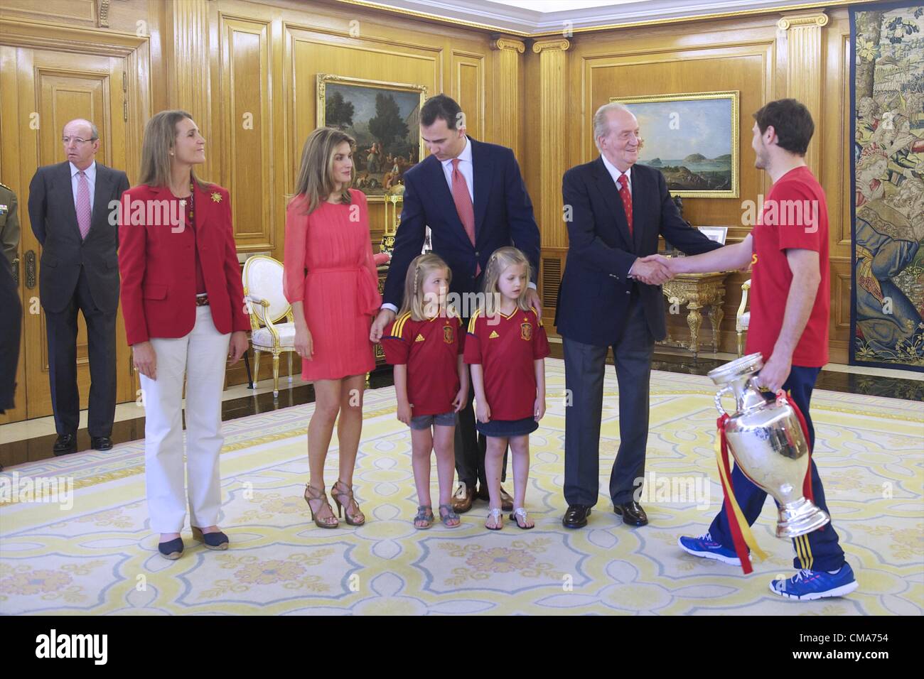 July 2, 2012 - Madrid, Spain - King Juan Carlos, Prince Felipe ...