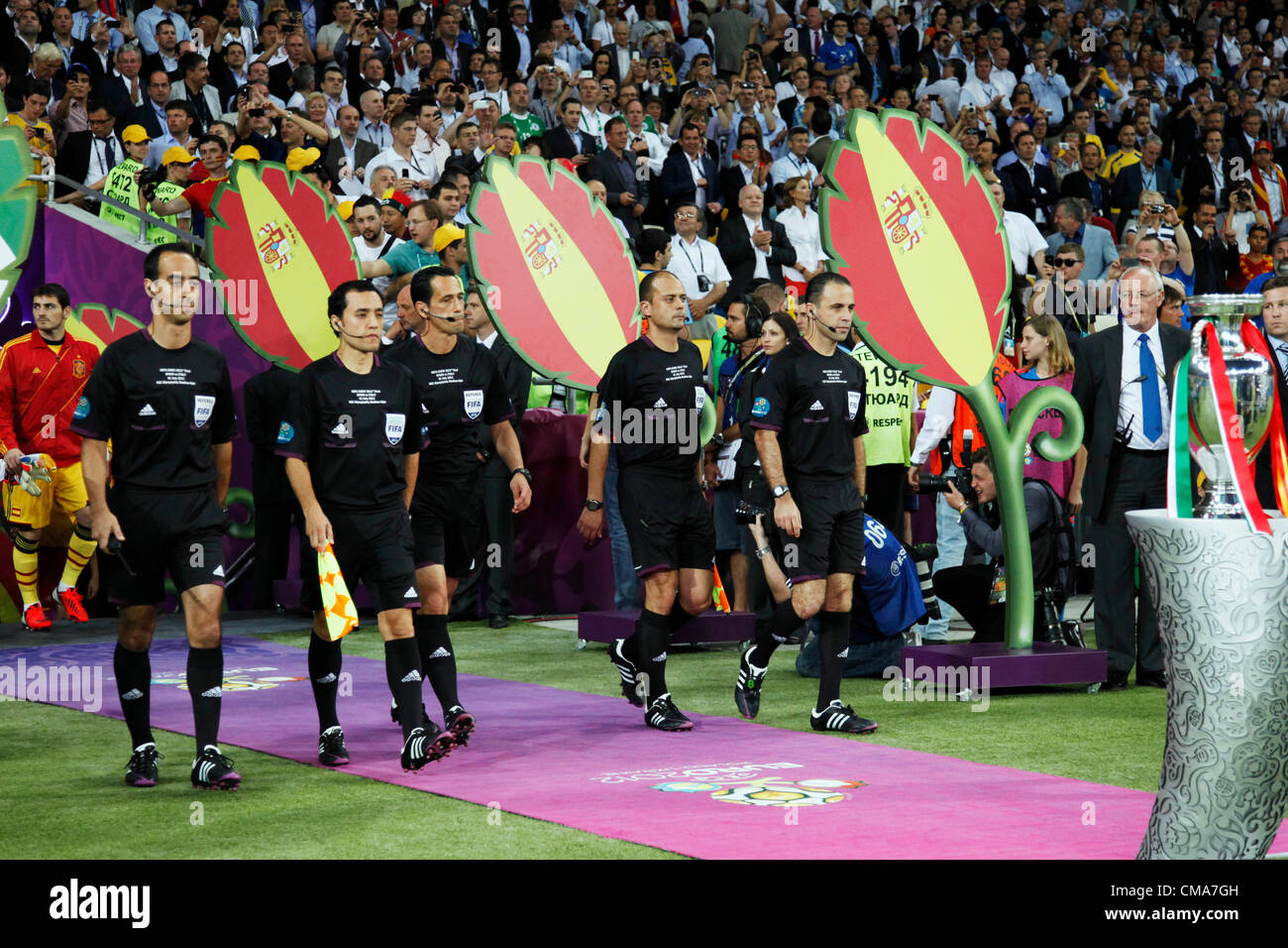 Referees (Referee), JULY 1, 2012 - Football / Soccer : UEFA EURO 2012 ...