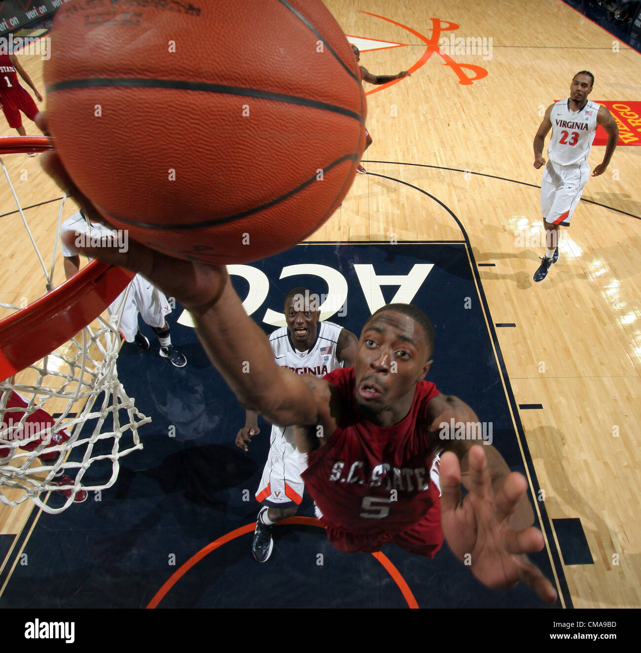 Nov. 13, 2011 - Charlottesville, Virginia, United States - Omar Sanders ...
