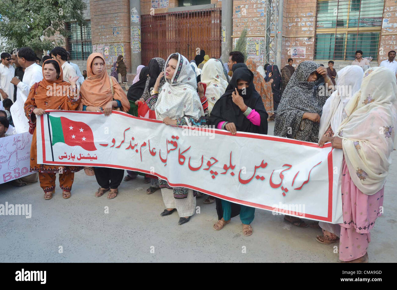 Supporters of National Party (NP) chant slogans against killing of ...