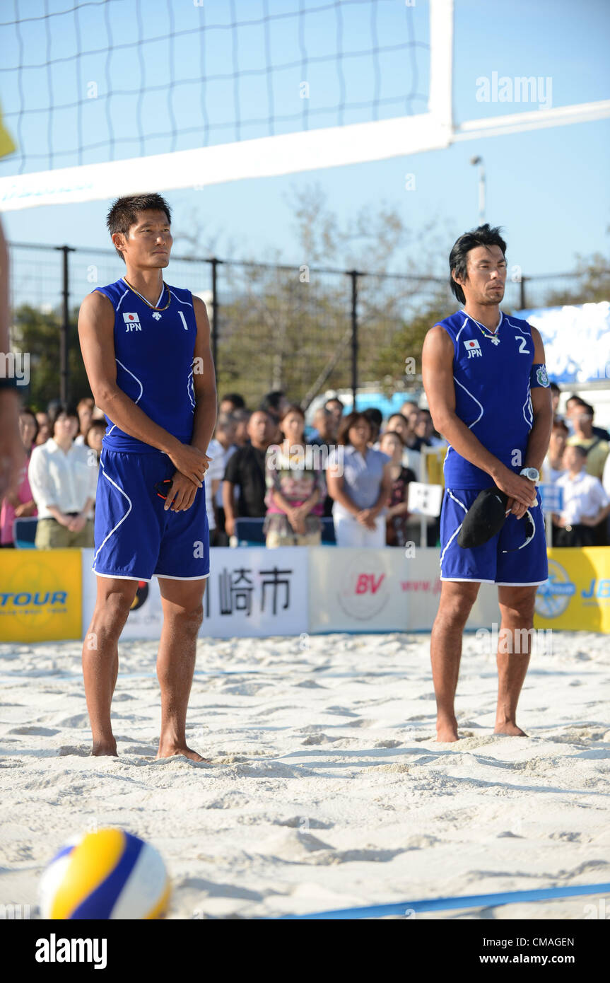 (L to R) Kentaro Asahi, Katsuhiro Shiratori, JULY 4 2012 - Volleyball ...