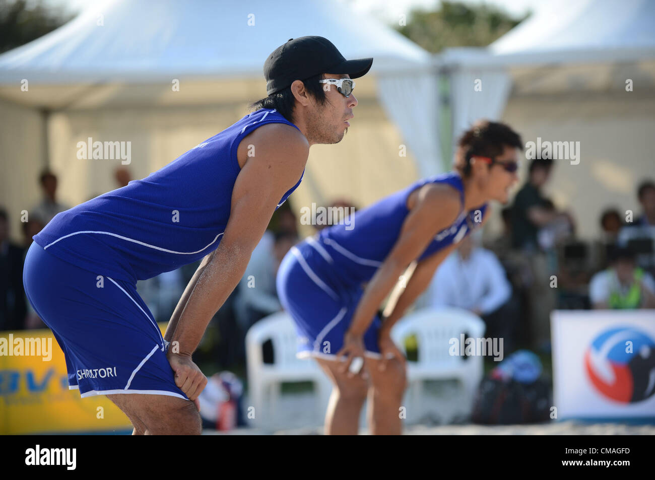 (L to R) Katsuhiro Shiratori, Kentaro Asahi, JULY 4 2012 - Volleyball ...