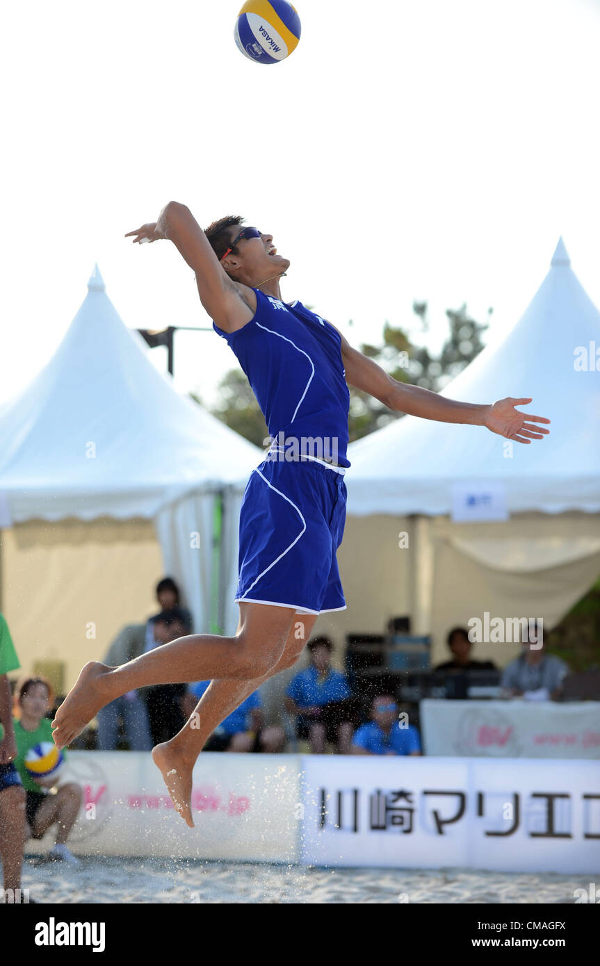 Kentaro Asahi, JULY 4 2012 - Volleyball : - Beach Volleyball ...