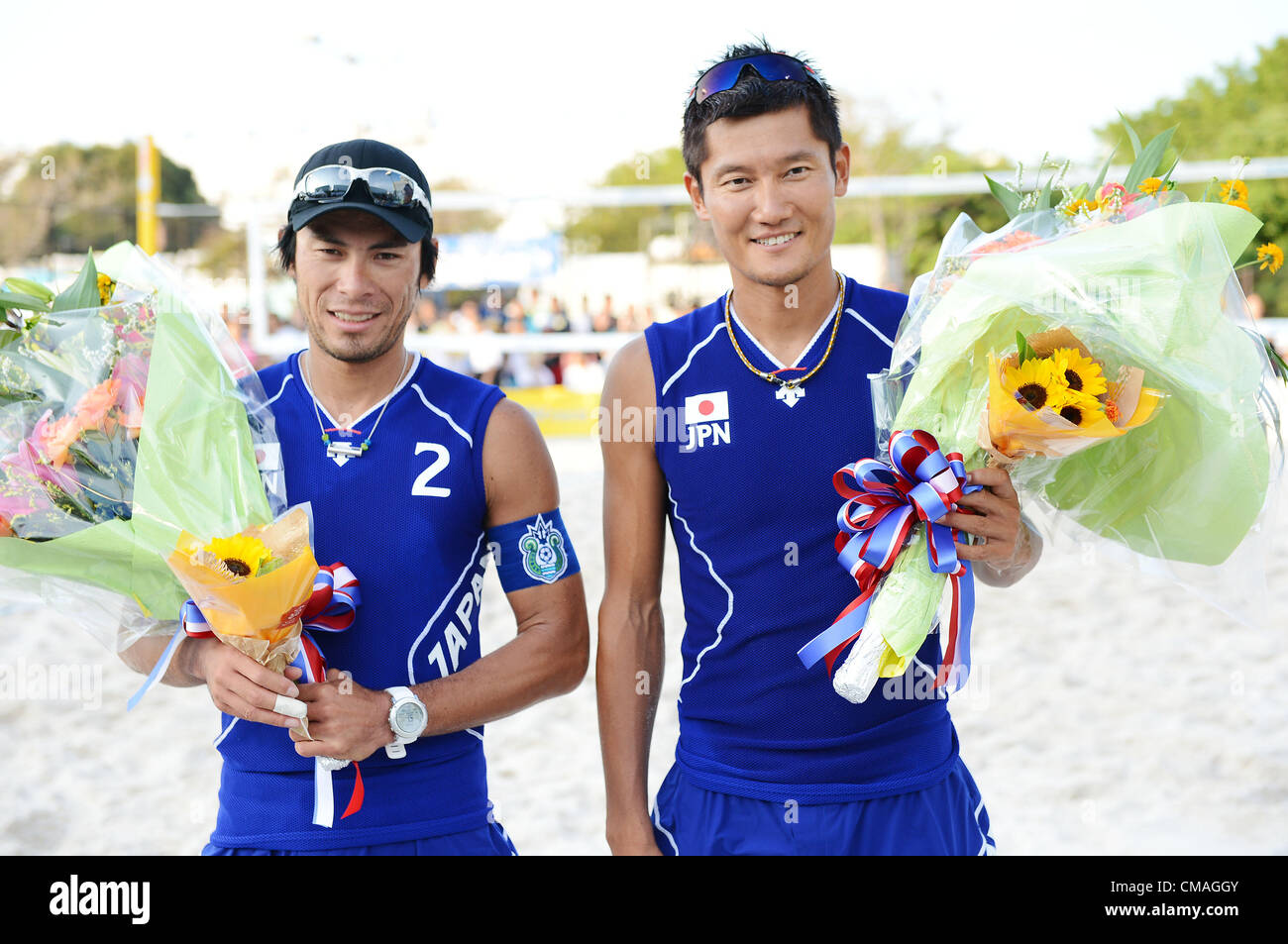(L to R) Katsuhiro Shiratori, Kentaro Asahi, JULY 4 2012 - Volleyball ...