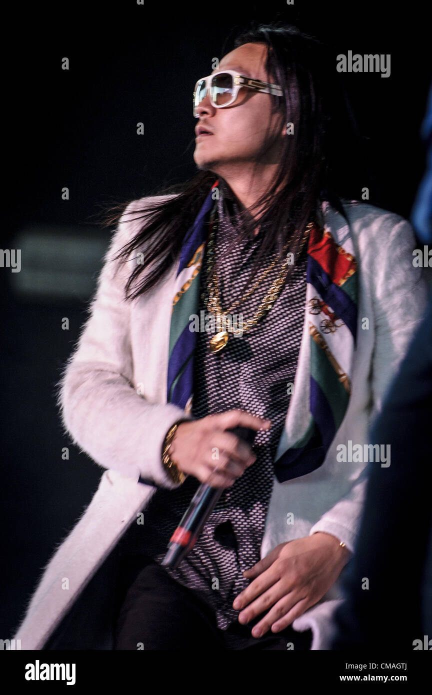 July 4, 2012 - J-SPLIF, member of American hip hop quartet Far East ...