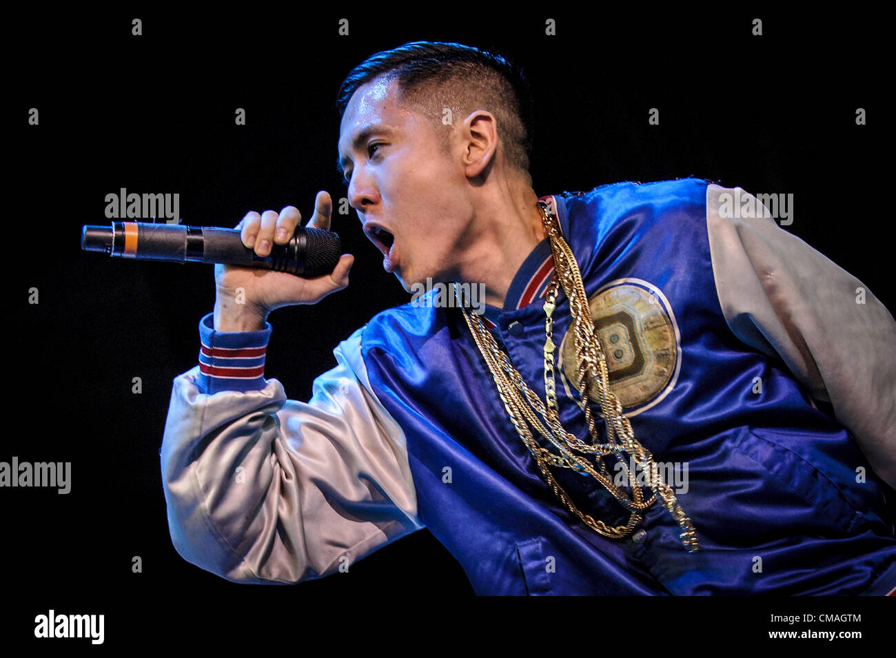 July 4, 2012 - KEV NISH, member of American hip hop quartet Far East ...