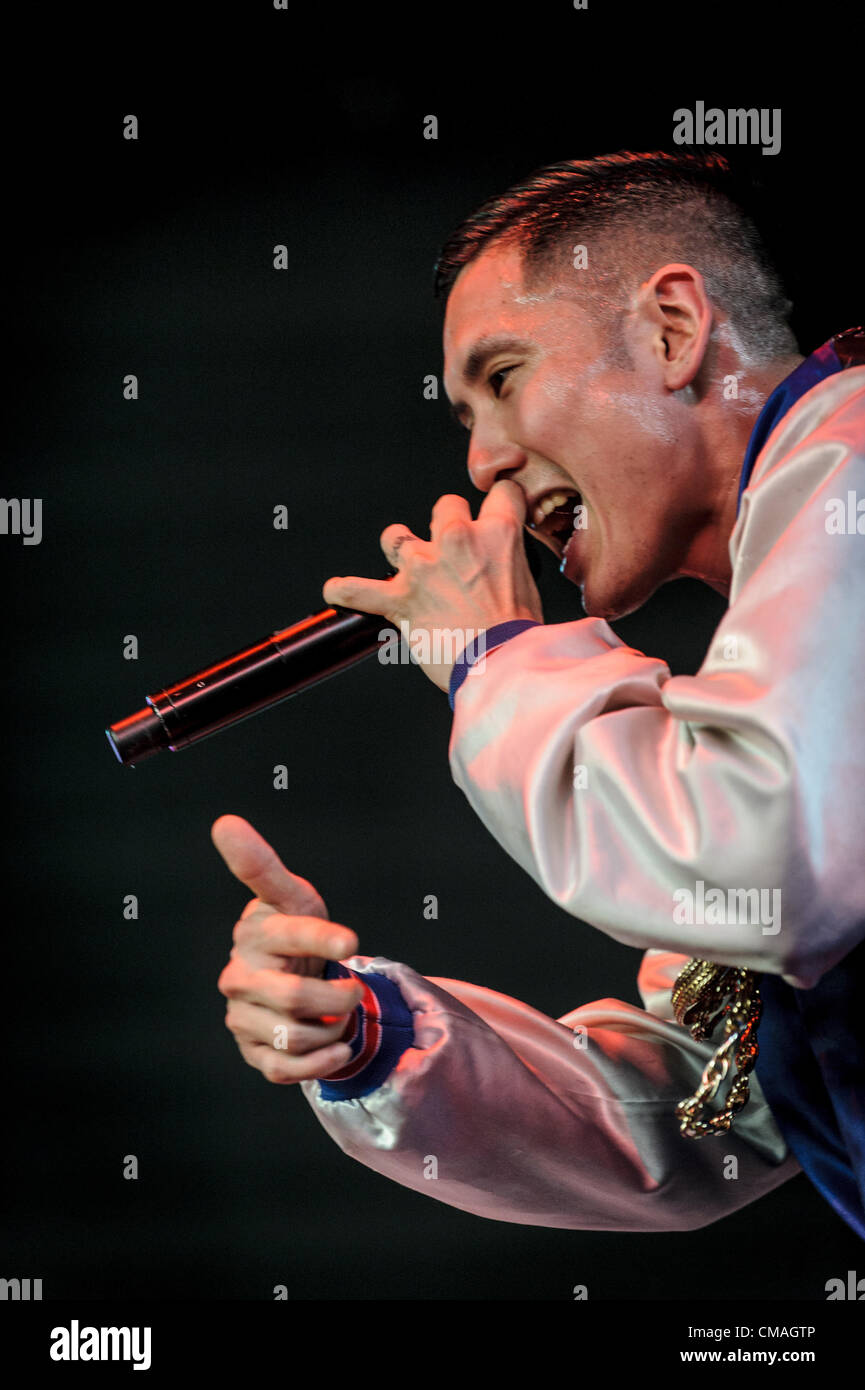 July 4, 2012 - KEV NISH, member of American hip hop quartet Far East ...