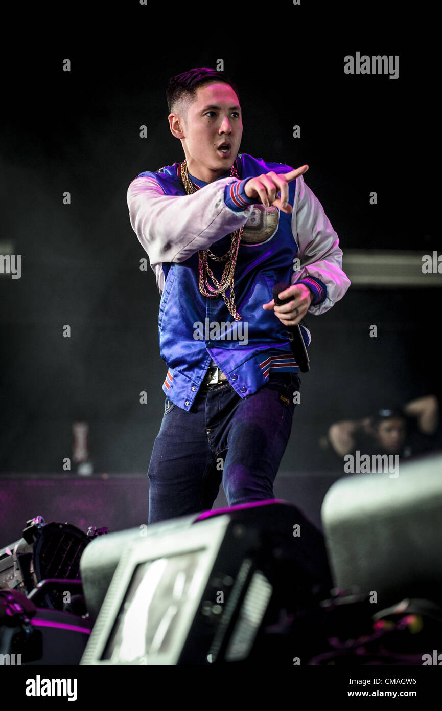 July 4, 2012 - KEV NISH, member of American hip hop quartet Far East ...