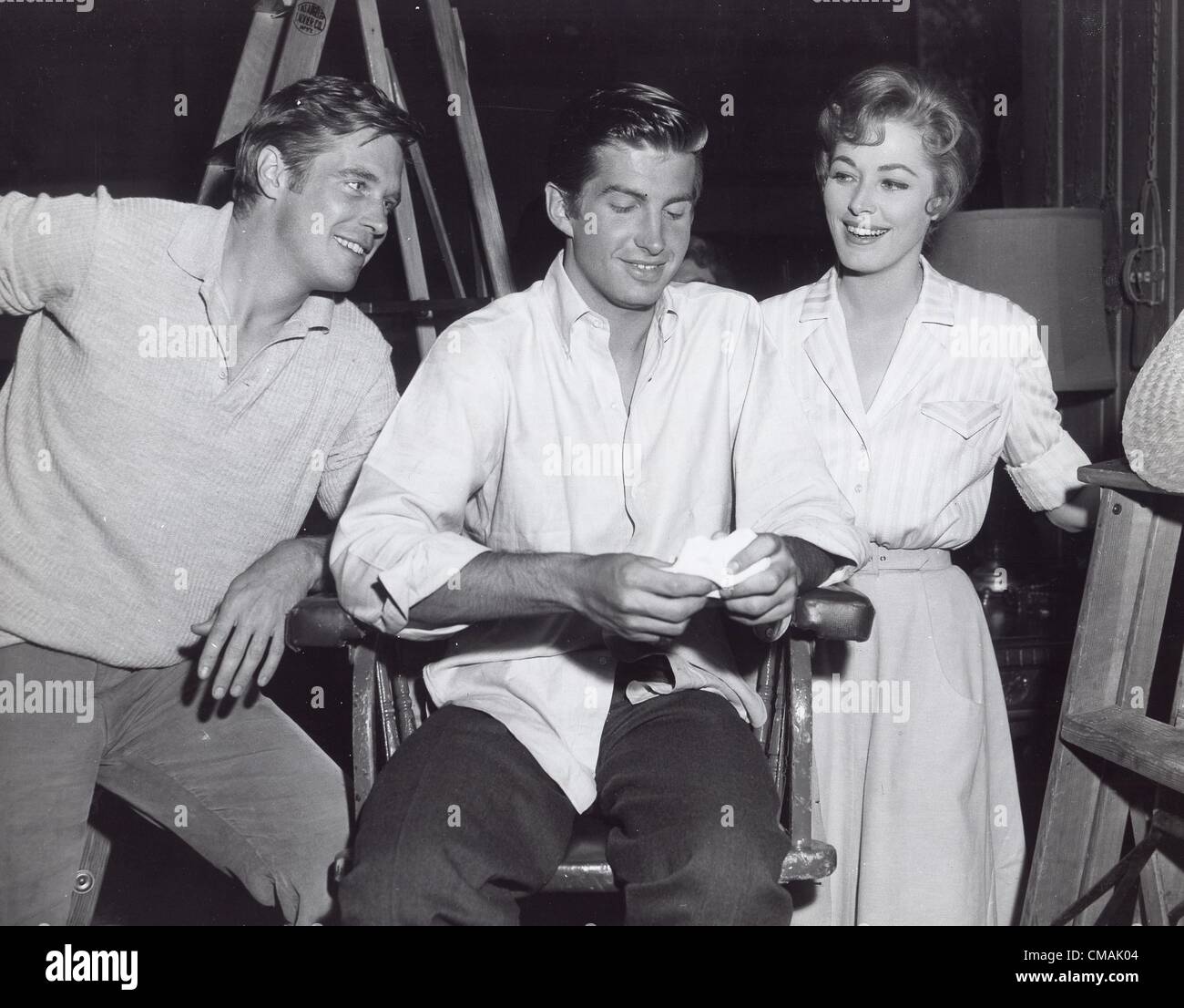 GEORGE PEPPARD with George Hamilton and Eleanor Parker.Home from the ...