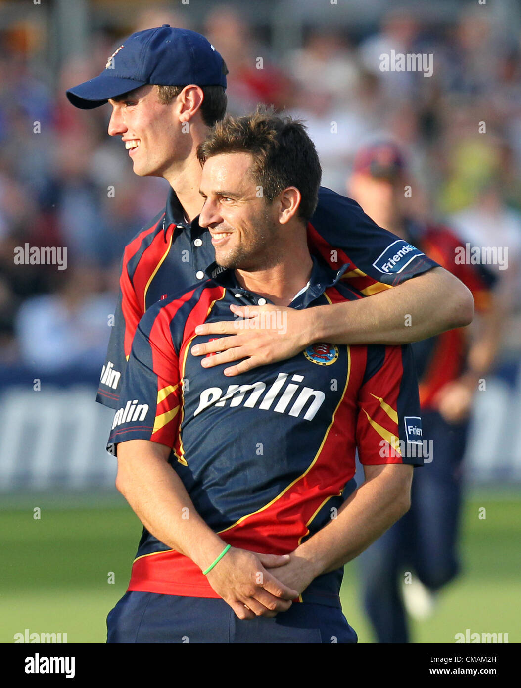 05.07.2012. Chelmsford, Essex, England. Reece Topley and Ryan ten ...