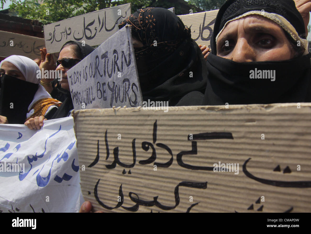 July 6, 2012 - members of Muslim Khawateen Markaz or Muslim Women Front ...