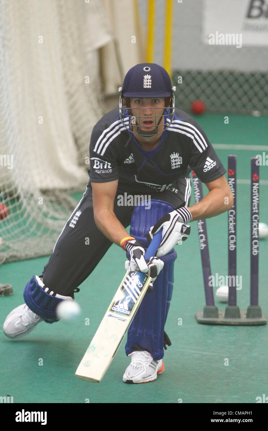 UK. 06/07/2012 Chester le Street, England. England's Steven Finn ...