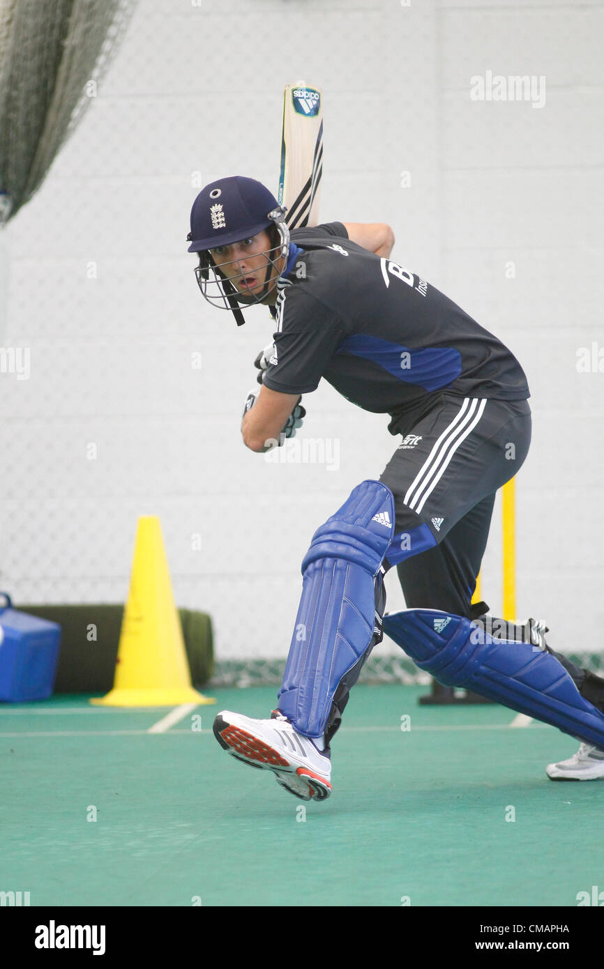 UK. 06/07/2012 Chester le Street, England. England's Steven Finn ...