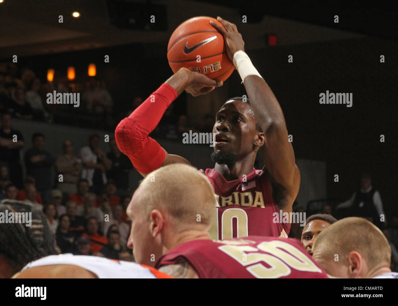 March 1, 2012 - Charlottesville, Va, USA - Florida State Seminoles ...