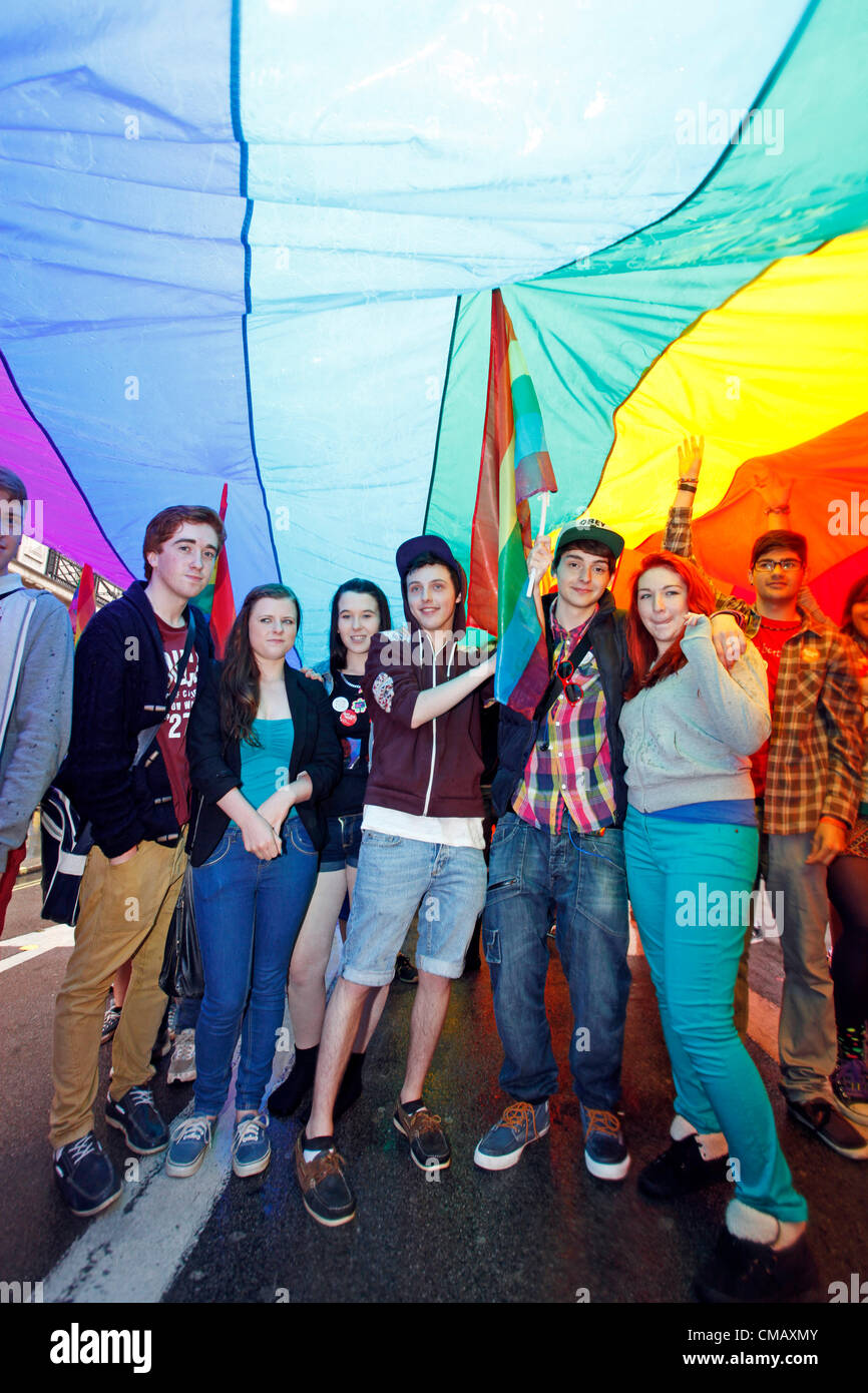 Rainbow under flag hi-res stock photography and images - Alamy