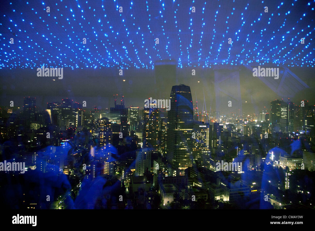 July 7, 2012, Tokyo, Japan – City View from the main observatory of ...