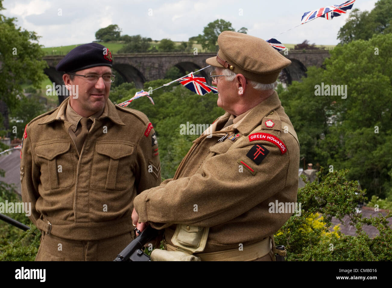 Dave Garvey & Martin Russel at the Ingleton 1940s Wartime Weekend in ...