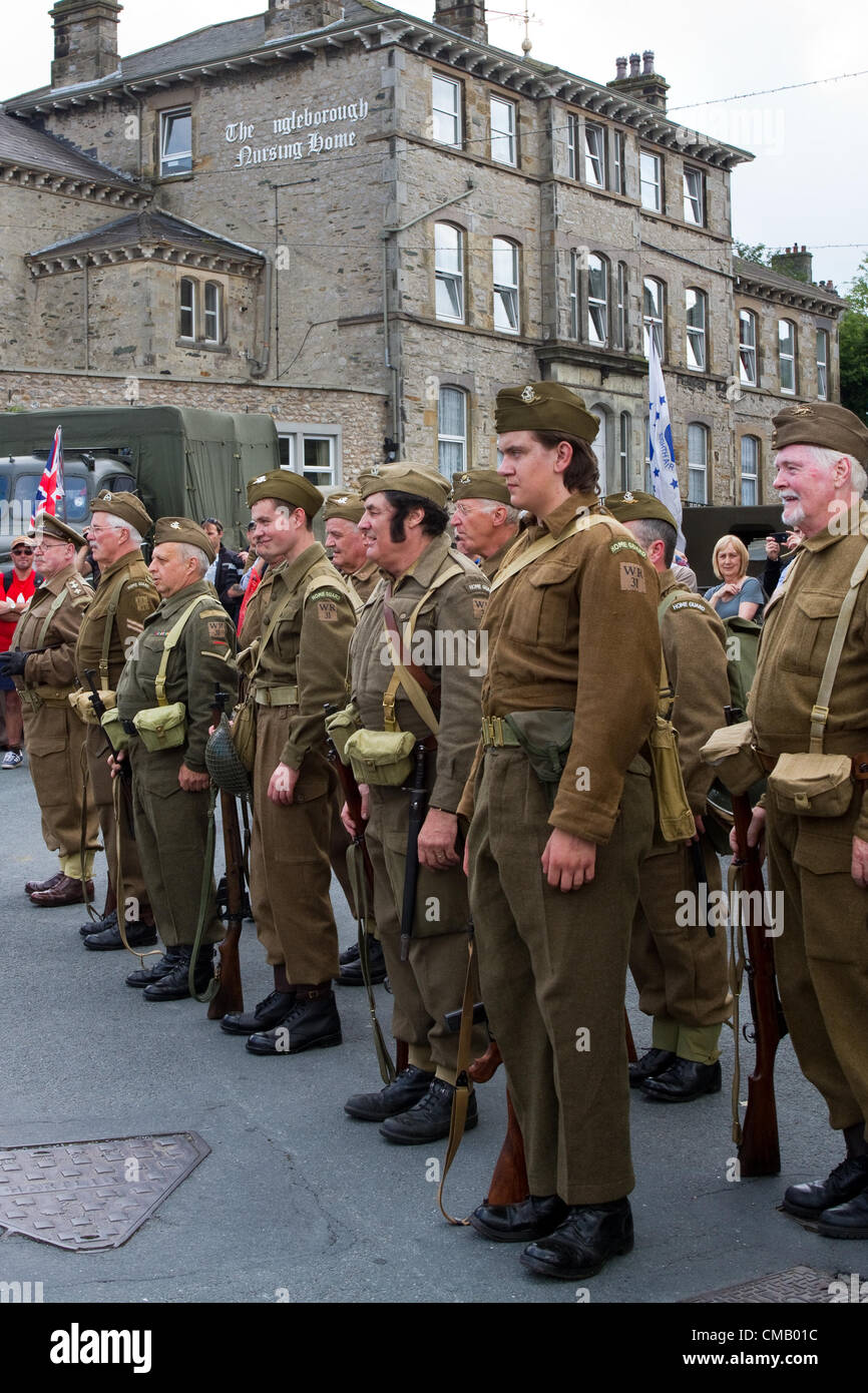 World War II, Second World War, WWII,WW2; Home Guard unit on Parade at ...