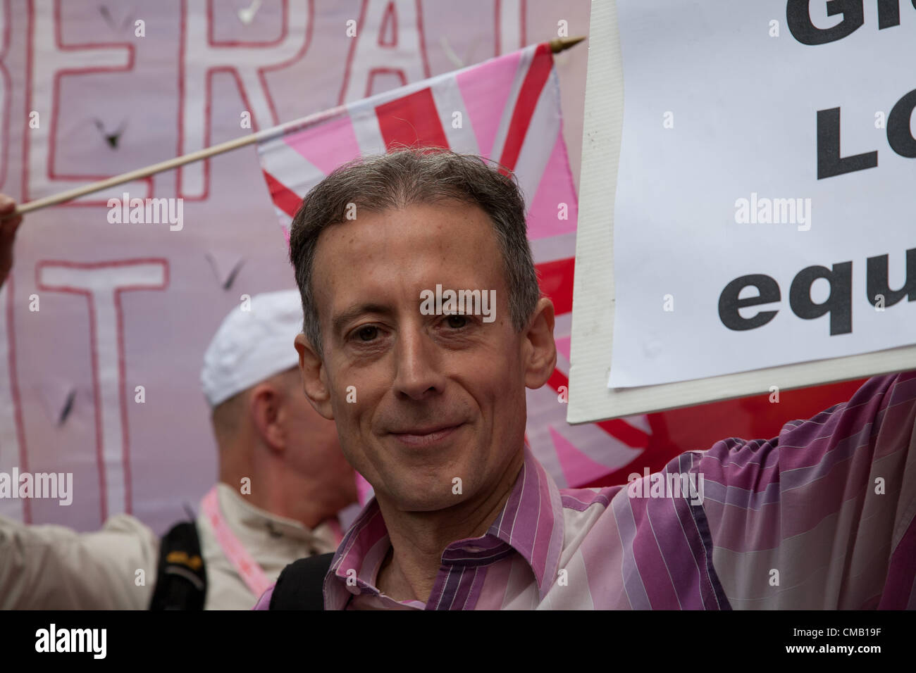 Peter Tatchell during world pride London Stock Photo - Alamy