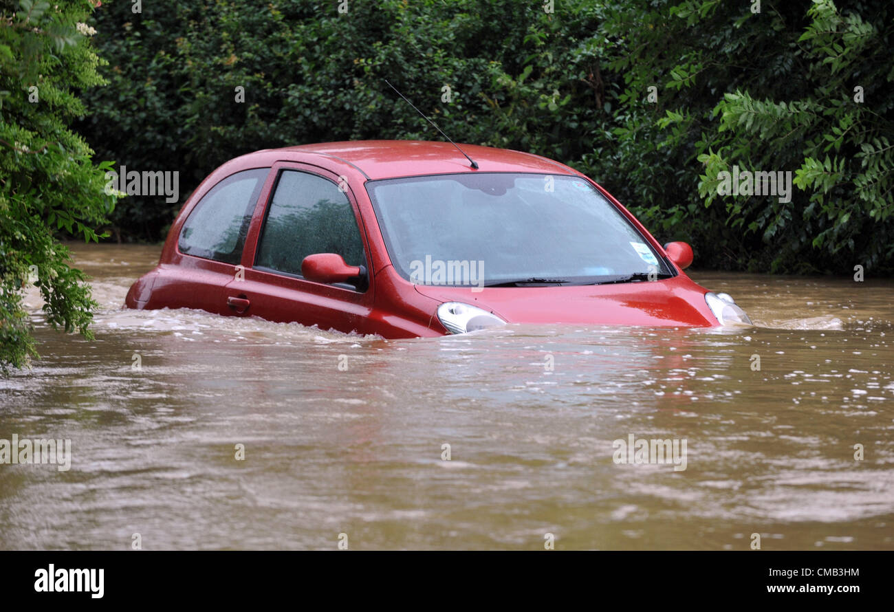 Flooding in Dorset, An elderly couple were rescued from their car when ...