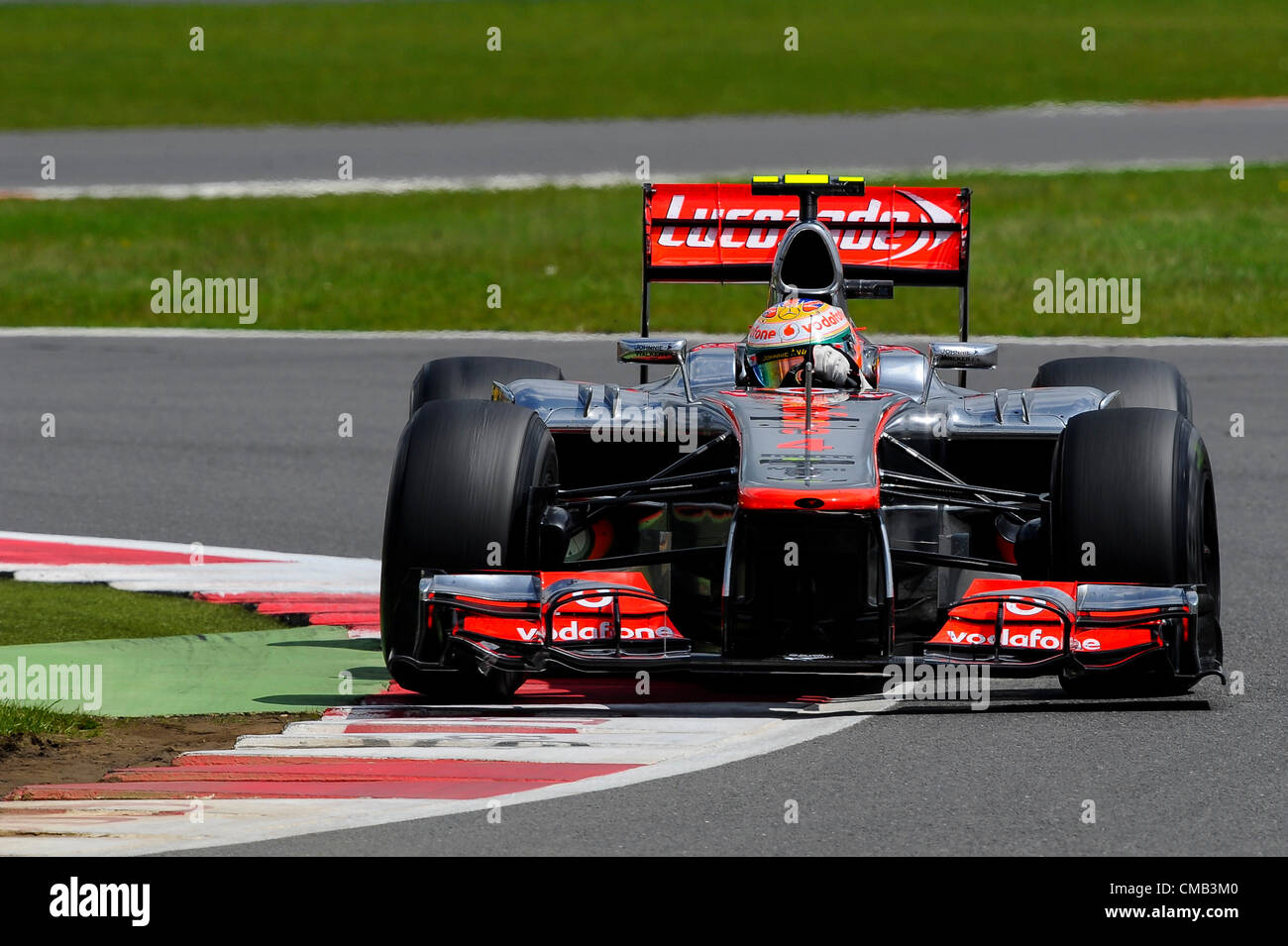 Mclaren mercedes lewis hamilton during the british grand prix hi-res ...