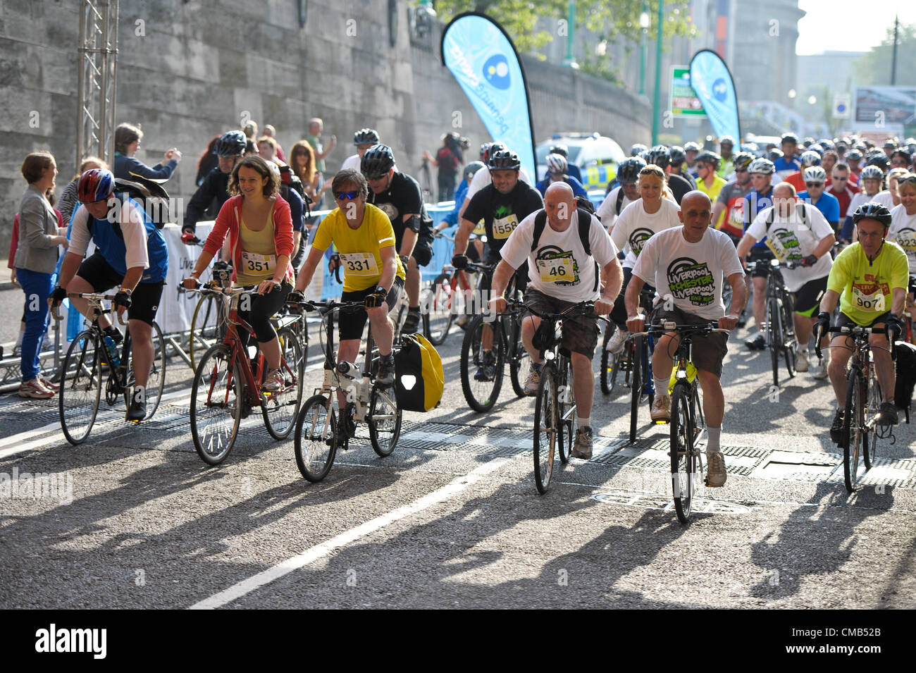 Liverpool Chester Bike Ride 8.7.12.Riders of all abilities take part in ...