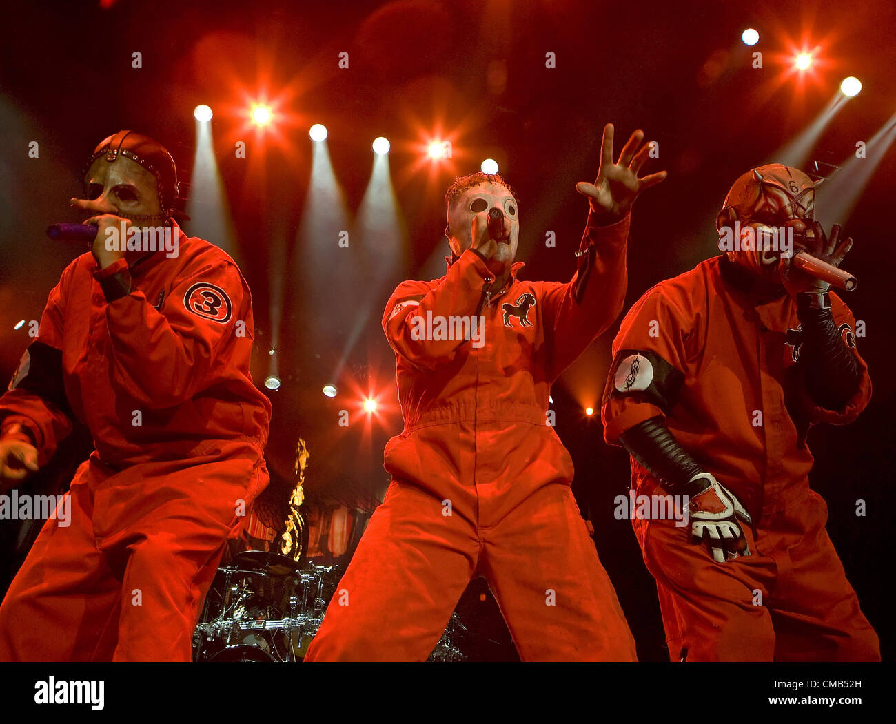 July 8, 2012 - Englewood, CO, USA - Slipknot percussionist CHRIS FEHN ...