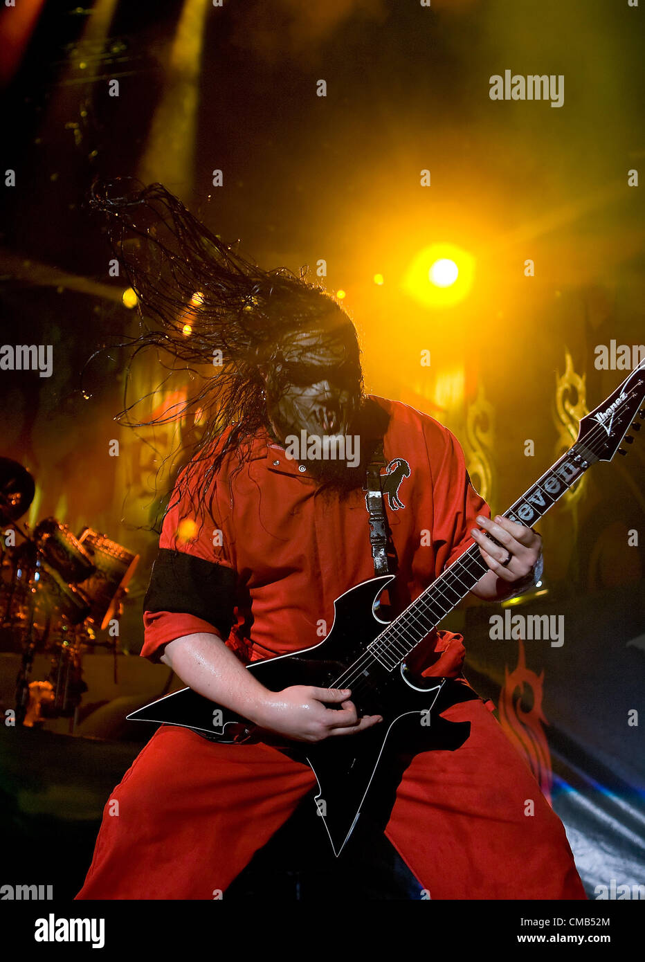 July 8, 2012 - Englewood, CO, USA - Slipknot guitarist JIM ROOT ...
