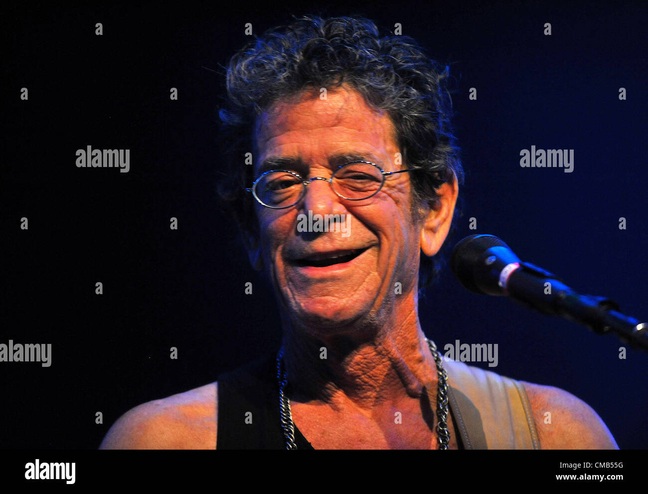 American musician and songwriter Lou Reed performs during his concert ...